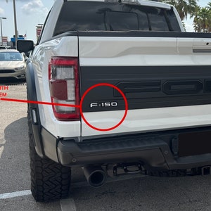 Tufskinz | F-150 Tailgate Emblem Overlays - Fits 2021-2026 F-150 Raptor ...