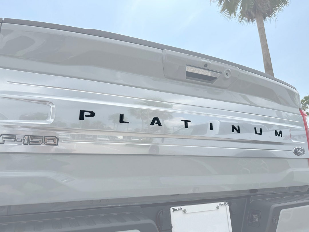 Tufskinz | Platinum Tailgate Letter Inserts - Fits 2021-2023 F-150 - 8 ...