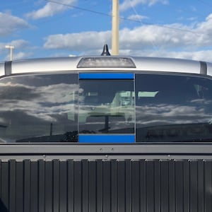 Tufskinz | Tacoma Rear Power Sliding Window Accent With Custom Text ...