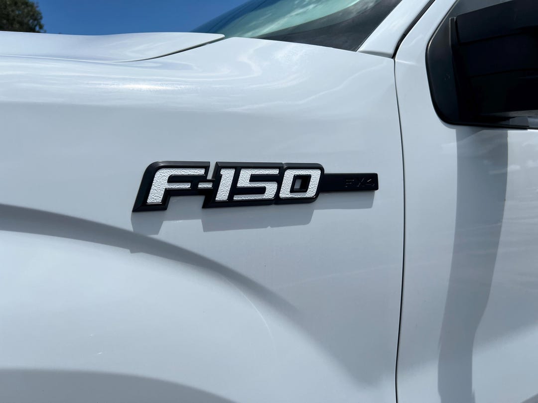Tufskinz | Textured F-150 Side Emblem Inserts - Fits 2009-2014 F-150 ...