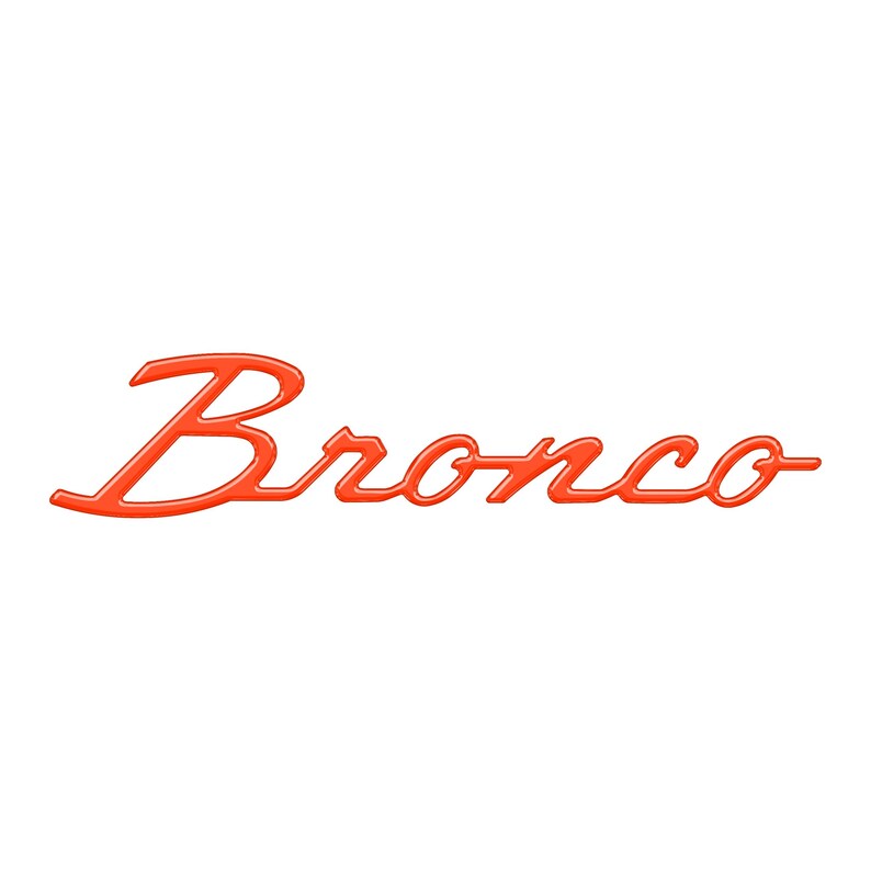 Tufskinz | Bronco Cursive Badge - Fits 2021-2026 Bronco - 1 Piece Kit ...