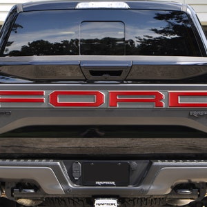 Tufskinz | Tailgate Overlay - Fits 2015-2020 F-150 Raptor - 4 Piece Kit ...