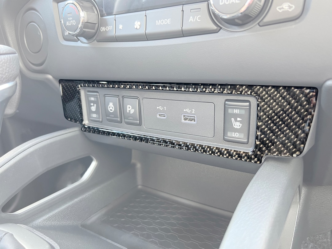 Tufskinz | Lower Center Dash Overlays - Fits 2022-2026 Nissan Frontier ...