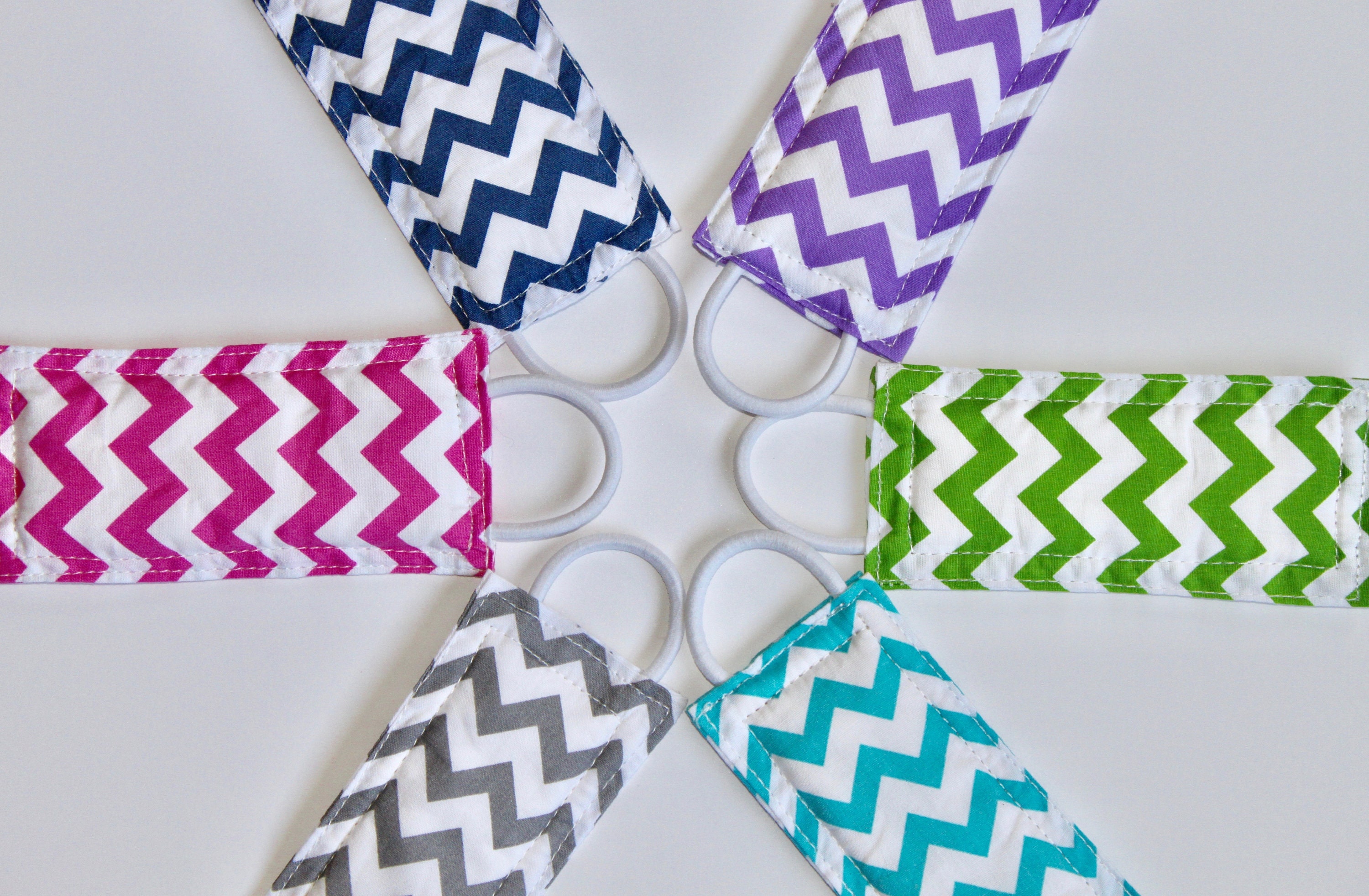 Original Latchy Catchy Door Silencer - Navy Chevron - Latch Cover ...