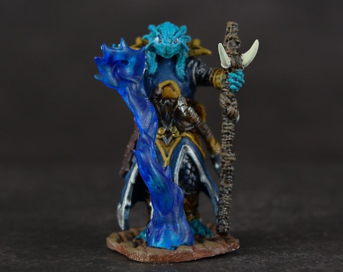 Dnd Blue Dragonborn Sorcerer | Dungeons and Dragons Miniature | Wizard ...