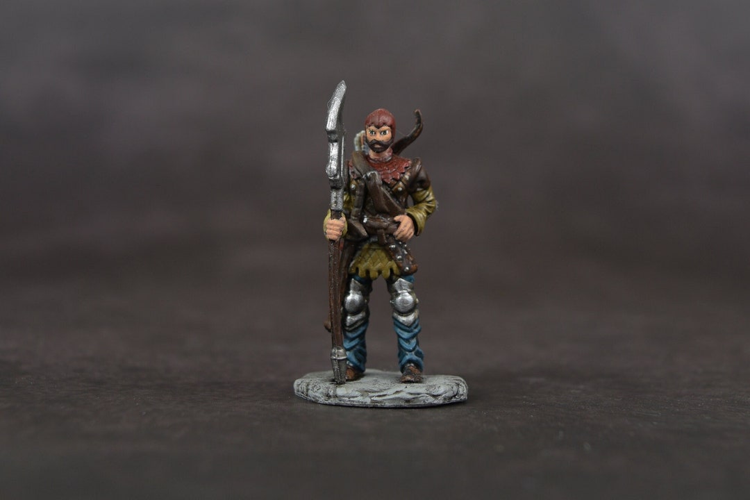 Hand Painted Human Male Town Guard Miniature: Dnd, Pathfinder TTRPG - Etsy