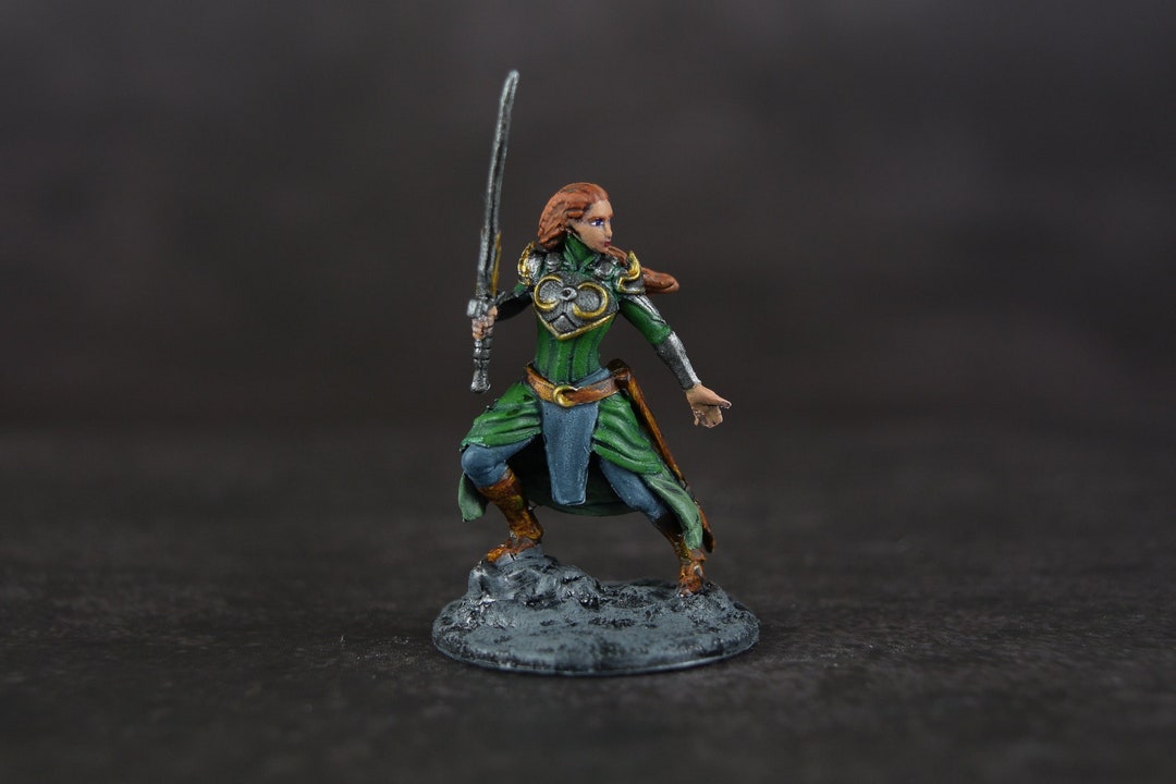 D&D Painted Female Fighter Elf Half-elf Human Ranger - Etsy