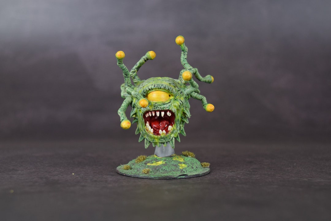 Dnd Painted Green Zombie Beholder With Magic Effects | Dungeons and ...