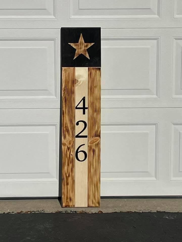 Patriotic Address Sign - Etsy