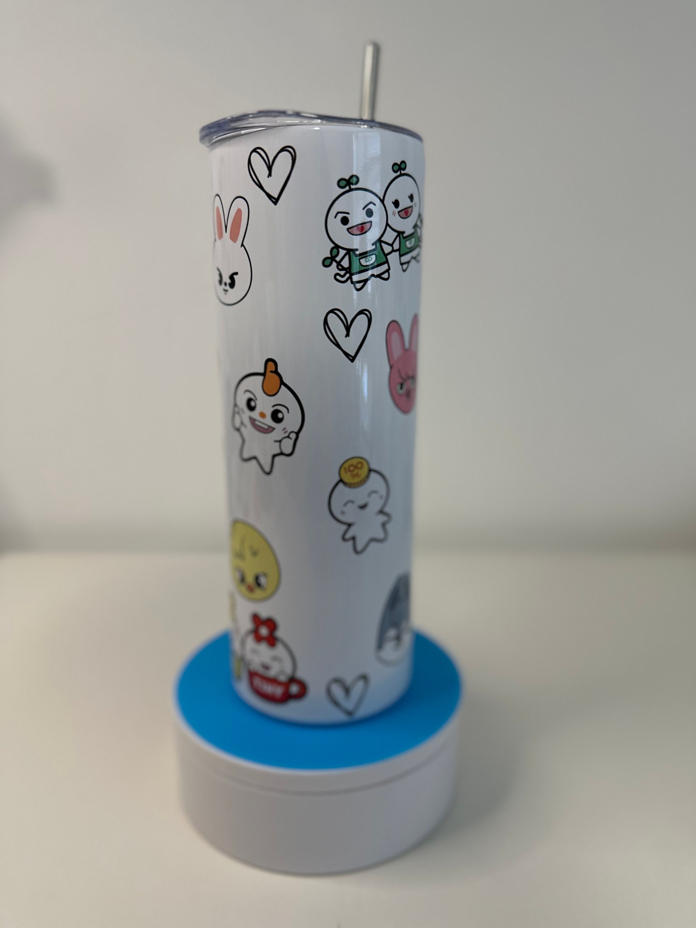 20oz Ateez Teezmon/ Stray Kids Skzoo Tumbler Skinny Tumbler/atiny ...