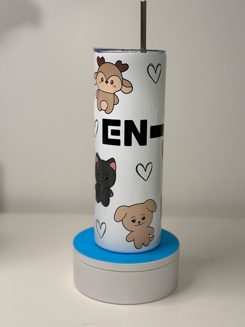 20 Oz Enhypen Skinny Tumbler, Enhypen Cup, Enhypen Merch, Jungwon ...