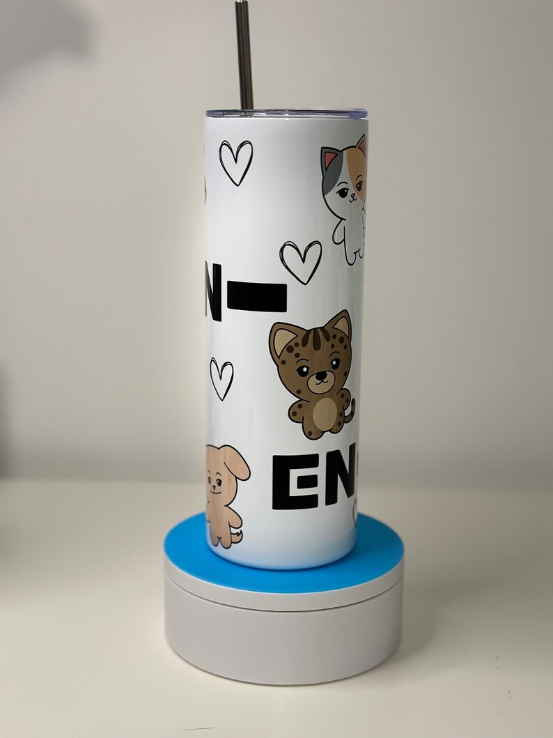 20 Oz Enhypen Skinny Tumbler, Enhypen Cup, Enhypen Merch, Jungwon ...