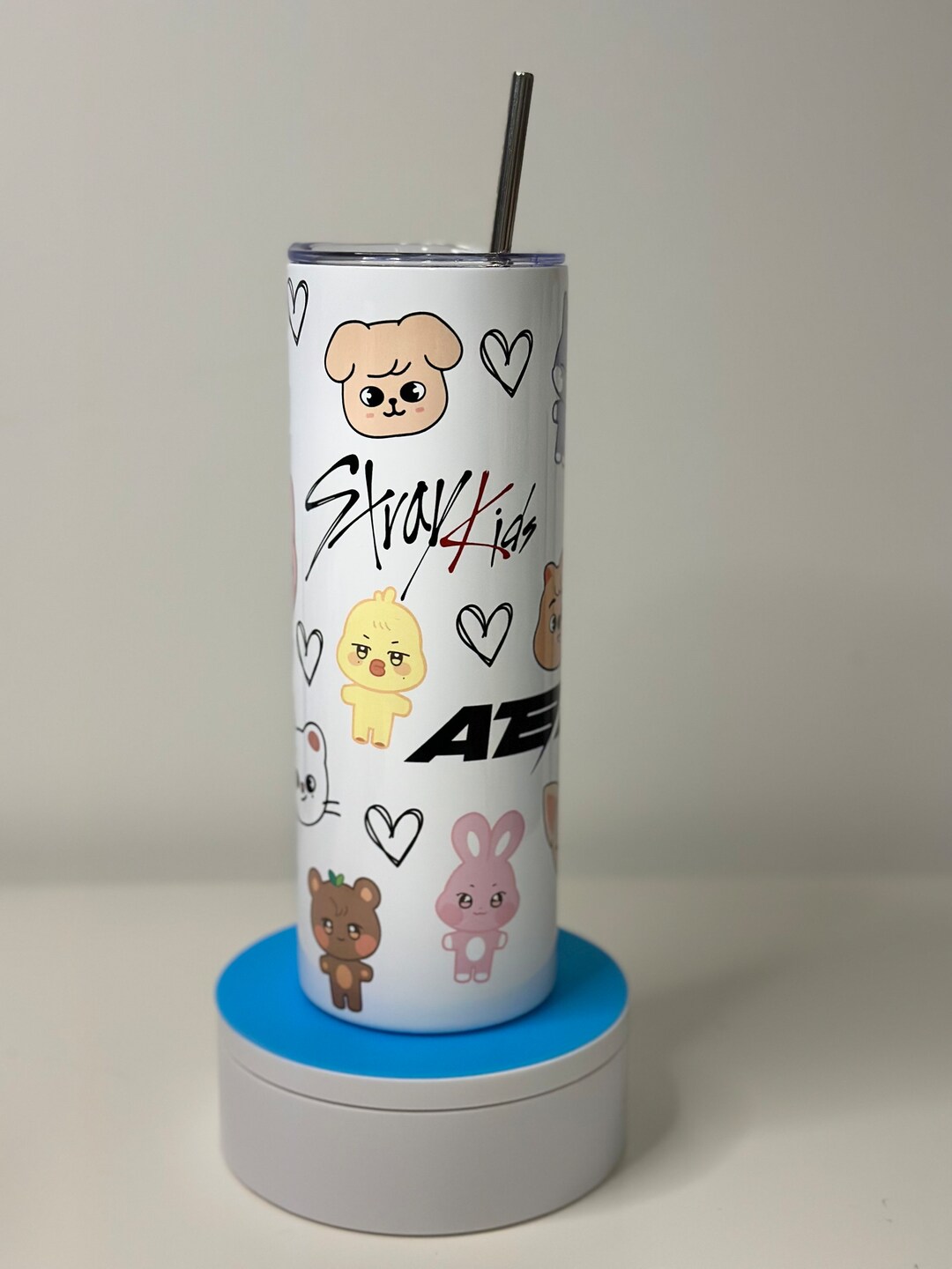 20oz/30oz Staytiny Ateez Aniteez/ Stray Kids Skzoo Tumbler Skinny ...