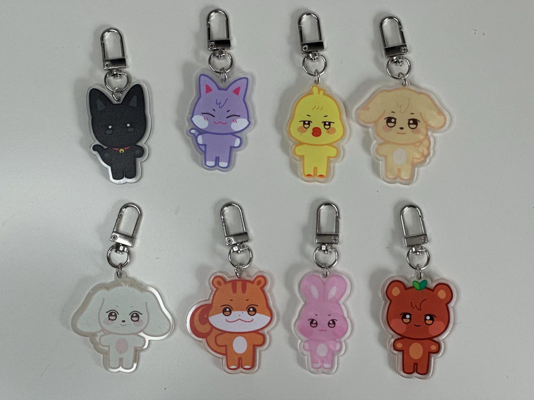 Ateez Aniteez Acyrlic Keychain/gift/ Backpack Accessory/charm - Etsy