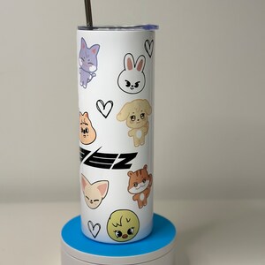 20oz/30oz Staytiny Ateez Aniteez/ Stray Kids Skzoo Tumbler Skinny ...