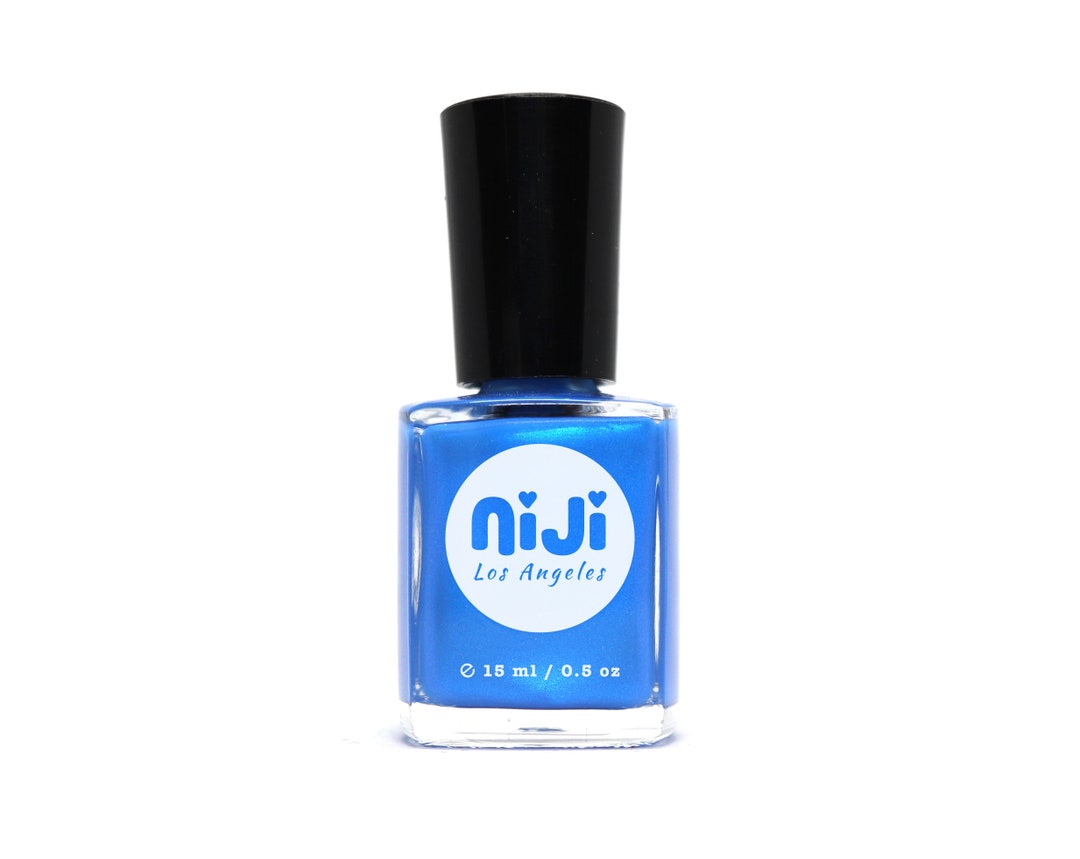 Azure Blue Shimmery Nail Polish: Vegan, Cruelty-free, 10-free - Etsy