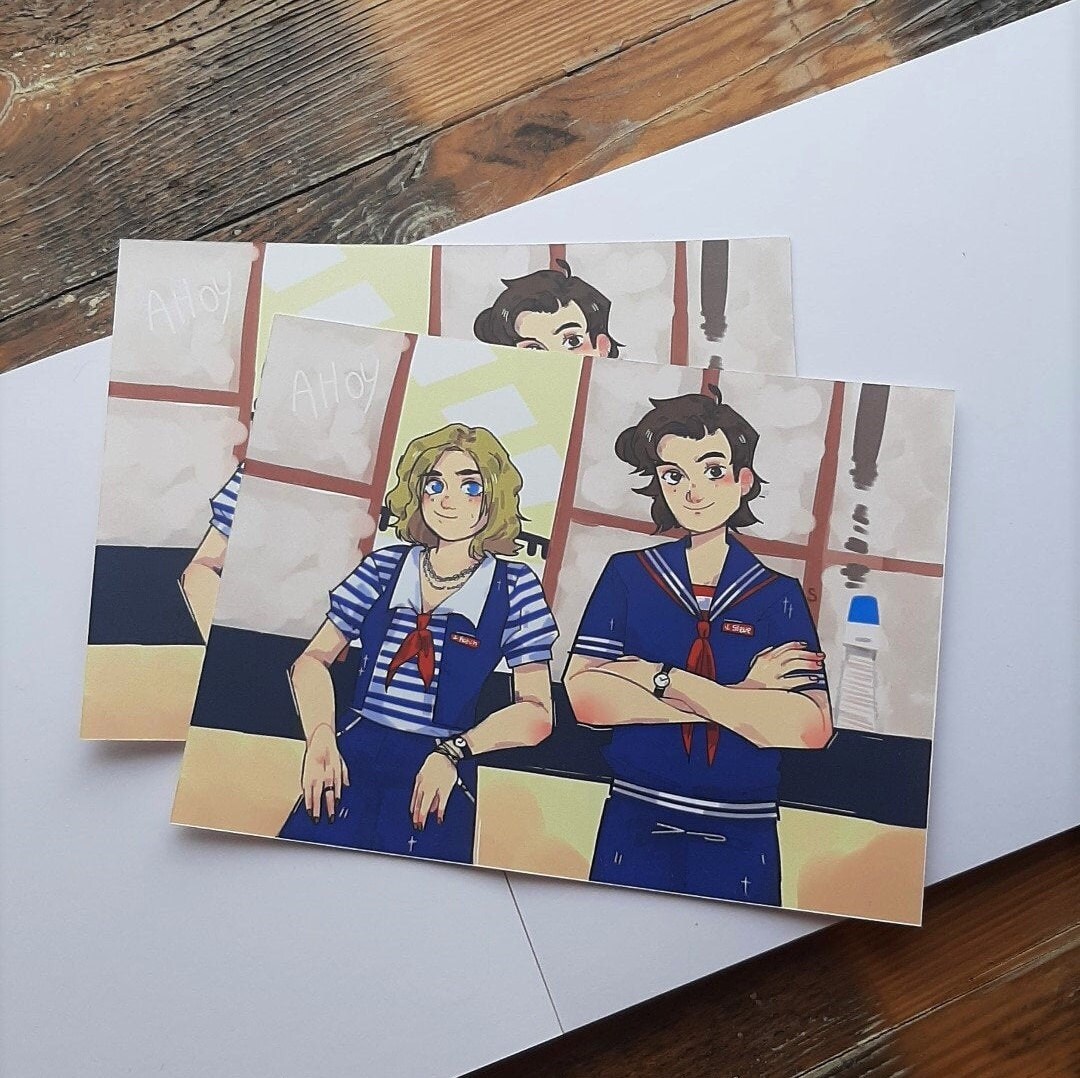 Stranger Things 3 Fan Art Small Art Print Home & Living Wall Décor Wall ...
