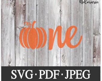 One Pumpkin Svg - Etsy