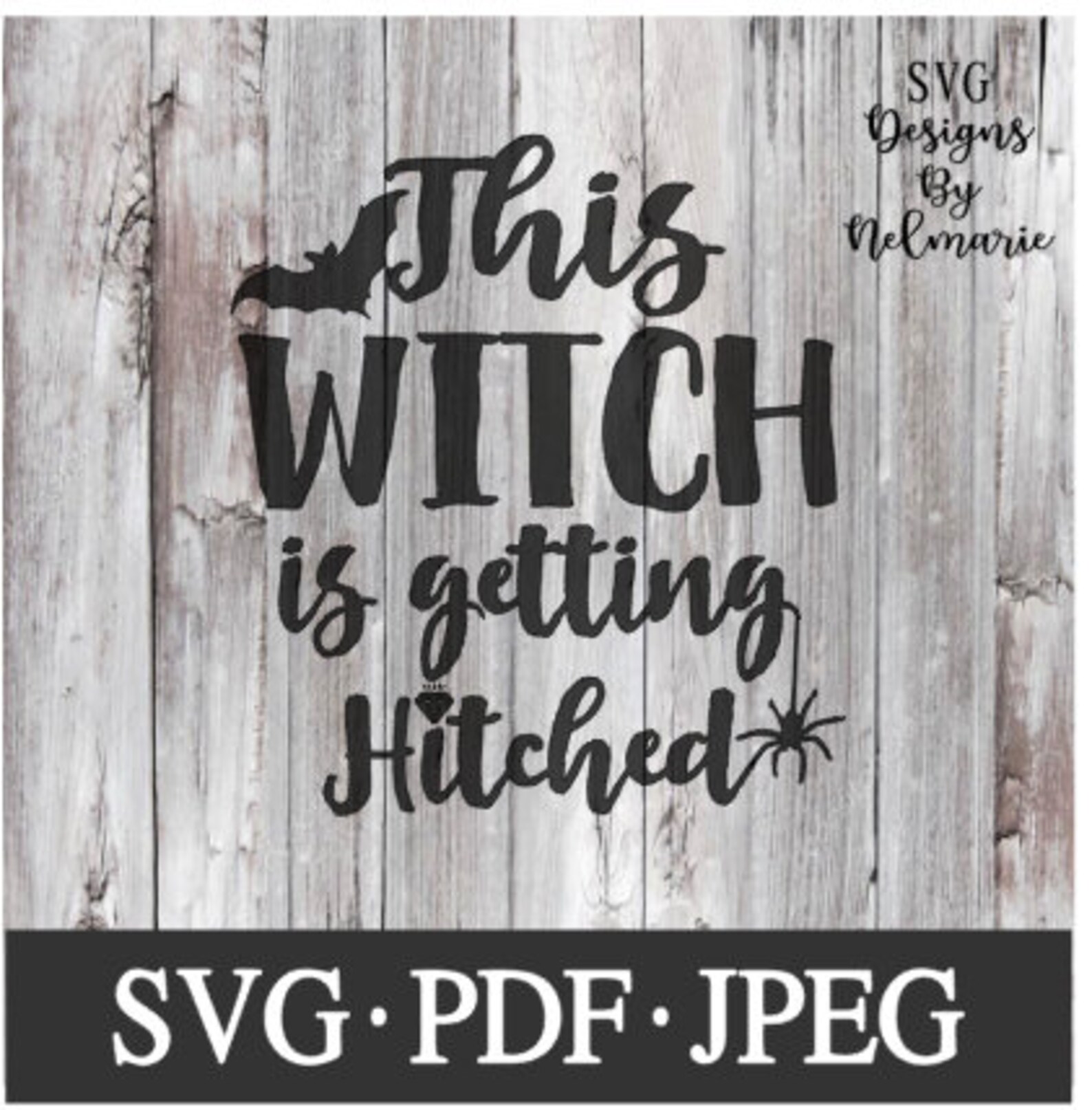 This Witch is Getting Hitched SVG/ Witchy Wedding Party SVG/ | Etsy