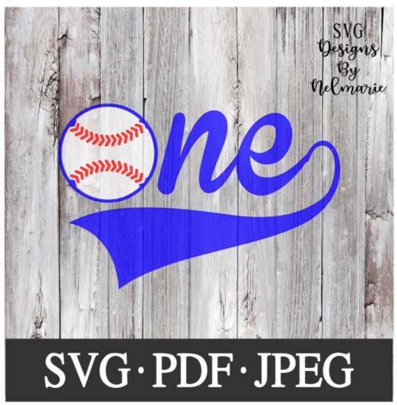 Baseball 1st SVG Baseball One SVG Cut File Instant Download | Etsy