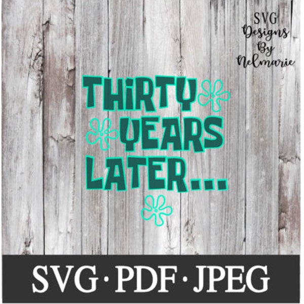 Font 30 Years Later - Etsy