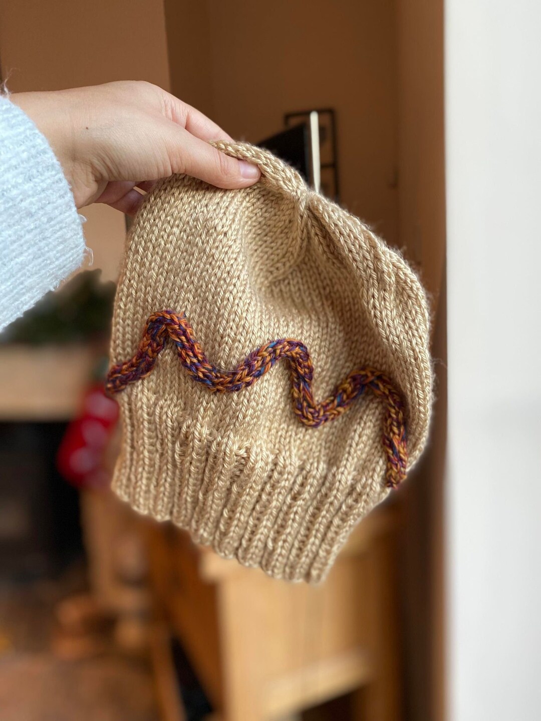 Zigzag Beanie Knitting Pattern - Etsy