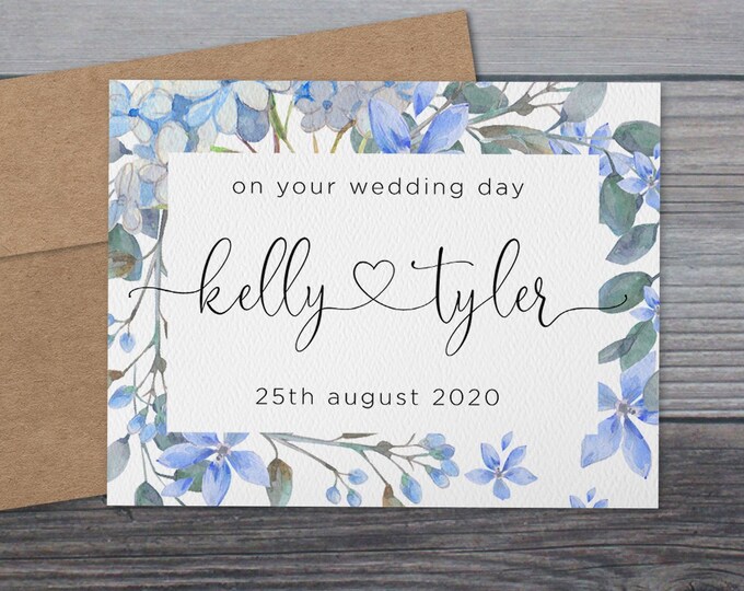 Personalized Wedding Card Custom Congratulations Wedding Card Newly ...
