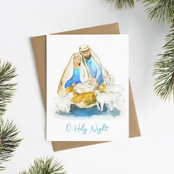 Religious Christmas Cards - Etsy