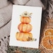 Autumn Pumpkin Greeting Card | Thanksgiving Card | Individual or Set ...