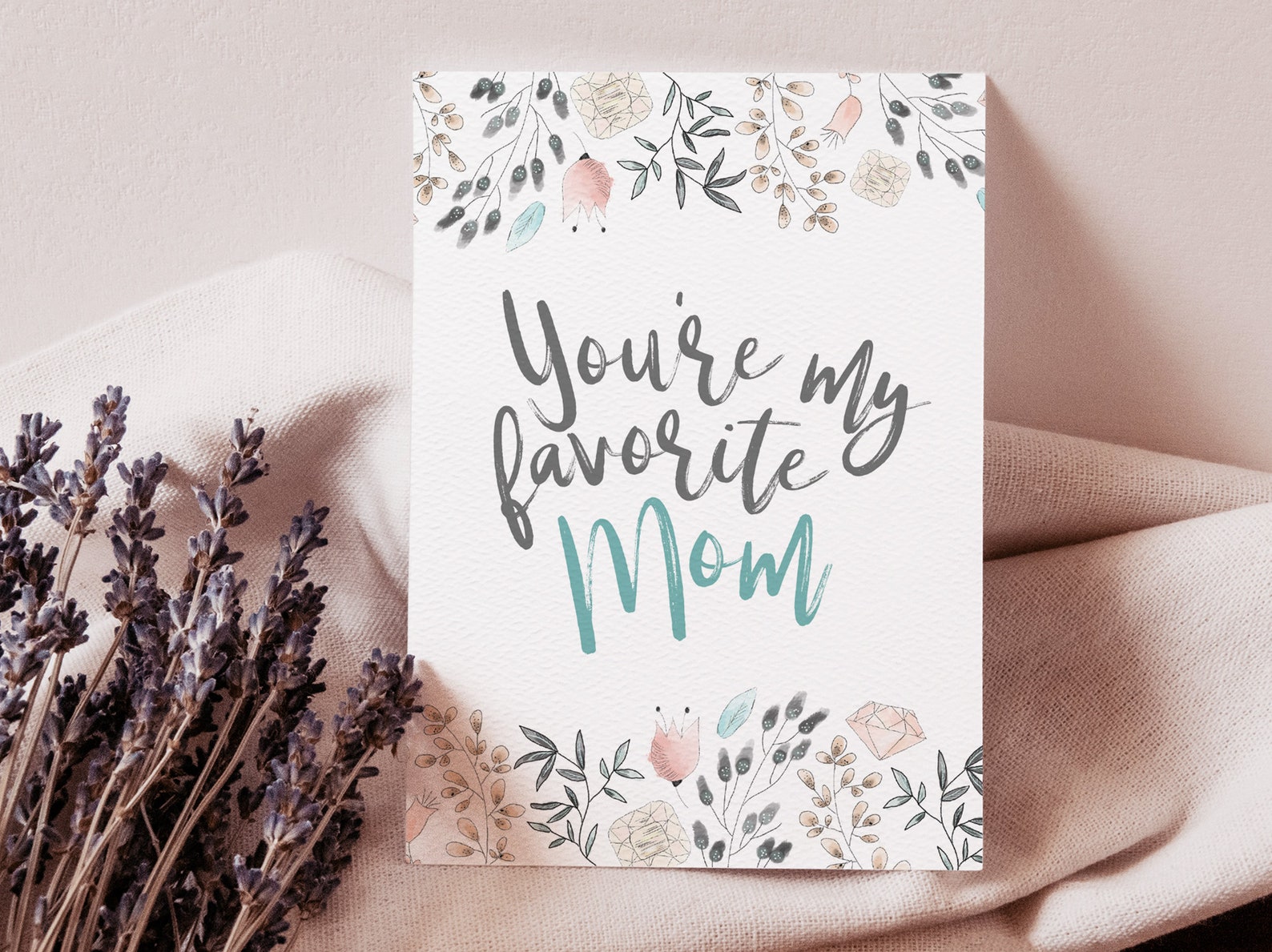 Funny Mother's Day Card You're My Favorite Mom | Etsy