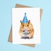 Hamster Birthday Card Happy Birthday Card Cute Animal Birthday Card ...