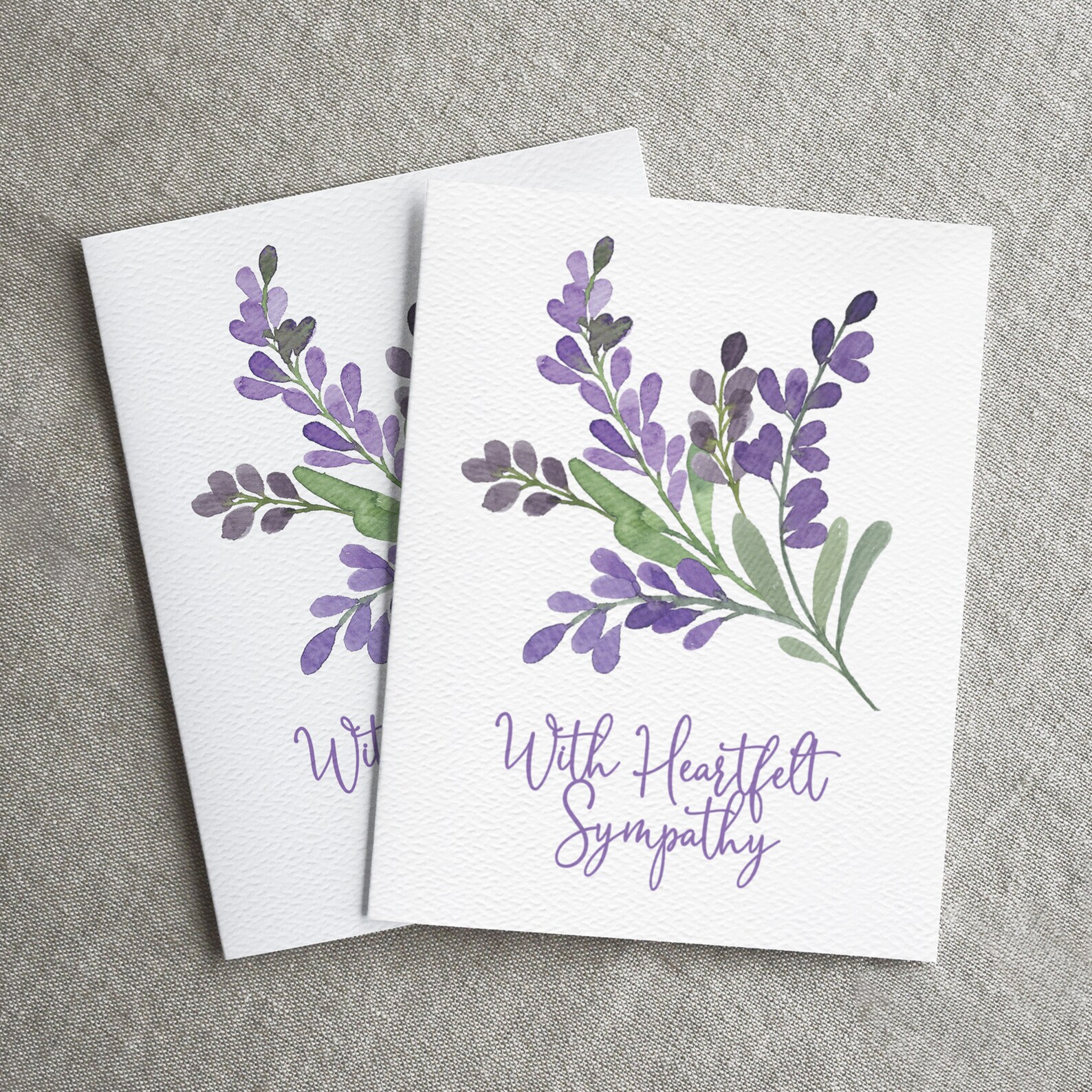 With Heartfelt Sympathy Card | Floral Condolence Card | Loss | Grief ...