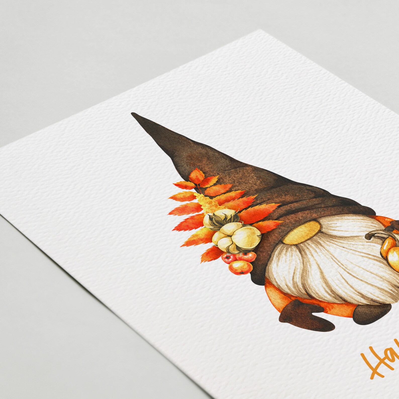 Personalized Fall Gnome Greeting Cards Your Custom Text - Etsy