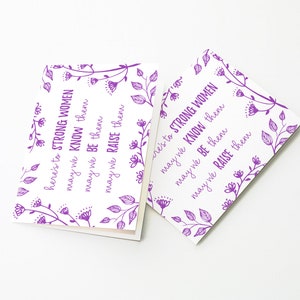 Here's to Strong Women Card International Women's Day Female ...