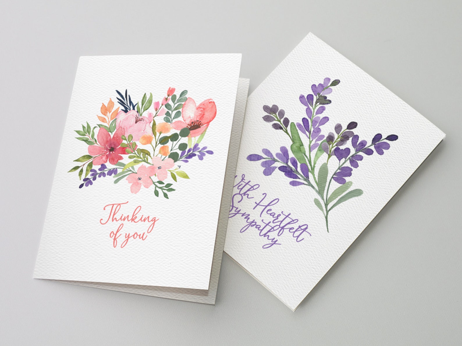 Sympathy Card Set | Condolence Cards | Deepest Sympathies | Grief ...