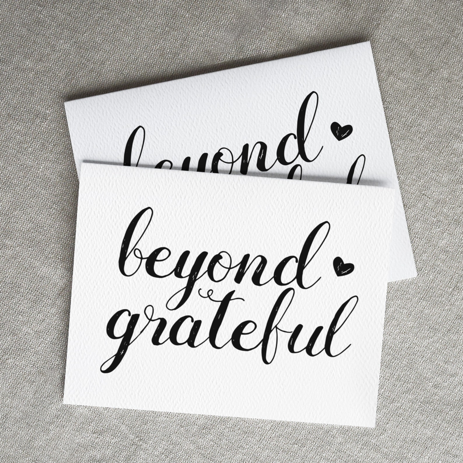 Beyond Grateful Card Thank You Card Elegant Thank You - Etsy