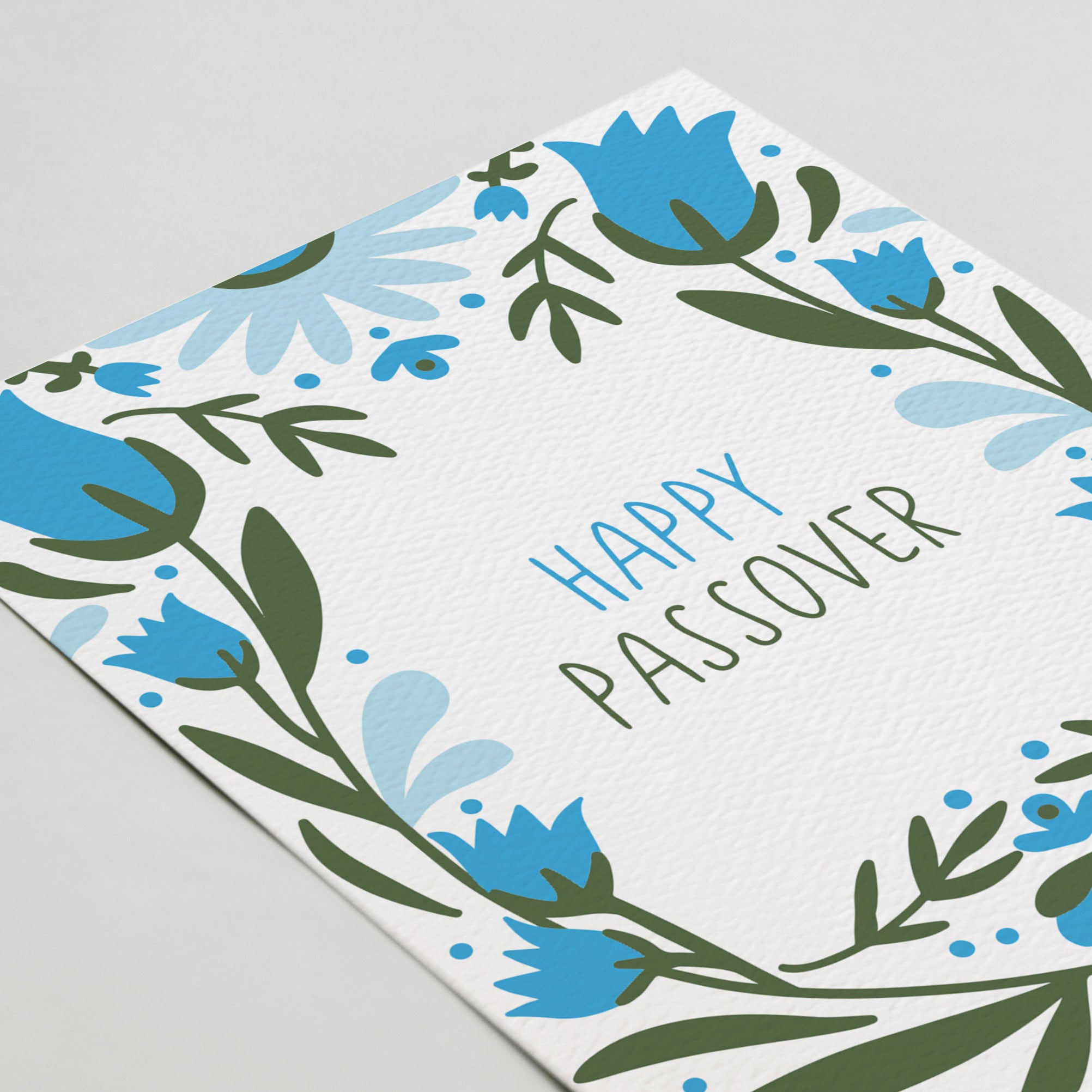 Happy Passover Greeting Card Pesach Jewish Holiday Blank | Etsy