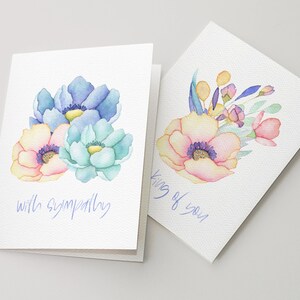 Sympathy Card Set | Recycled Greeting Cards | Thinking of You ...