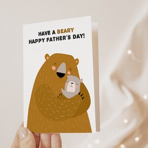 Happy Father's Day Card | Papa Bear | Have a Beary Happy Father's Day ...