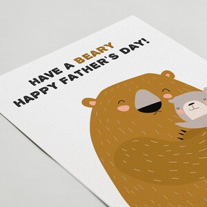 Happy Father's Day Card | Papa Bear | Have a Beary Happy Father's Day ...