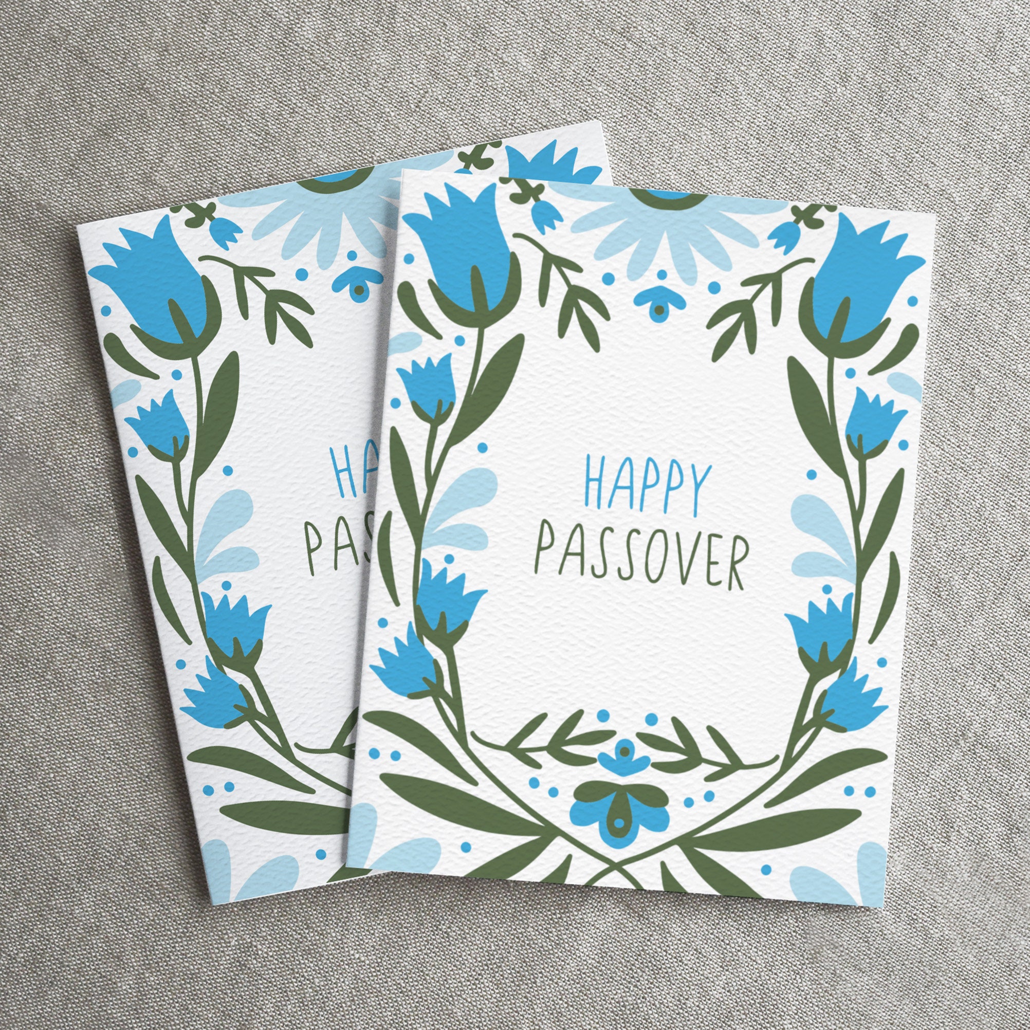 Happy Passover Greeting Card Pesach Jewish Holiday Blank | Etsy