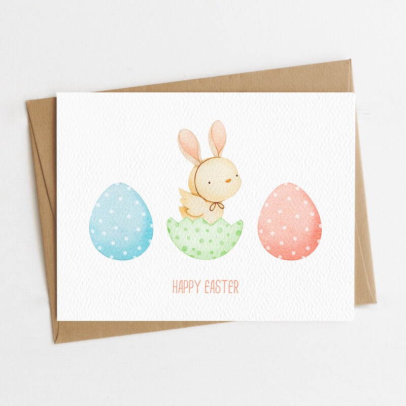 Easter Card for Kids - Etsy
