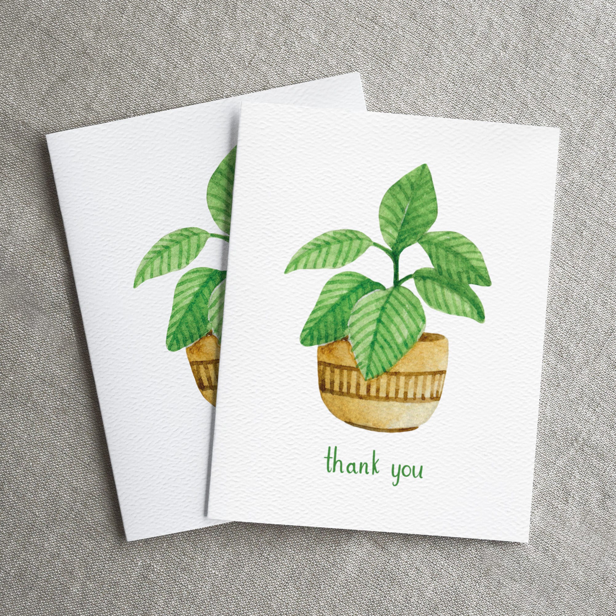 Houseplant Thank You Card Plant Thank You Card Greenery - Etsy
