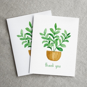 Houseplant Thank You Card | Plant Thank You Card | Greenery Card ...
