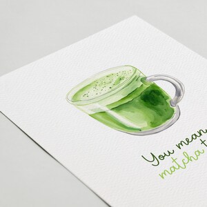 You Mean so Matcha to Me | Matcha Card | Recycled Paper | Blank Inside ...