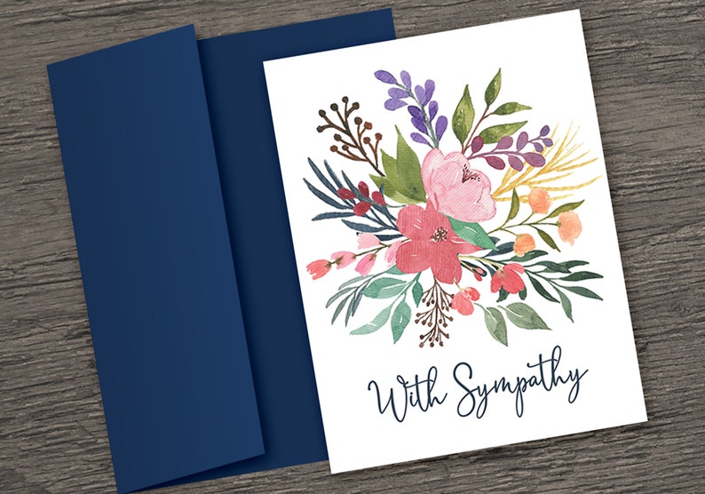 PRINTABLE Sympathy Card Condolence Card Loss Card Deepest | Etsy