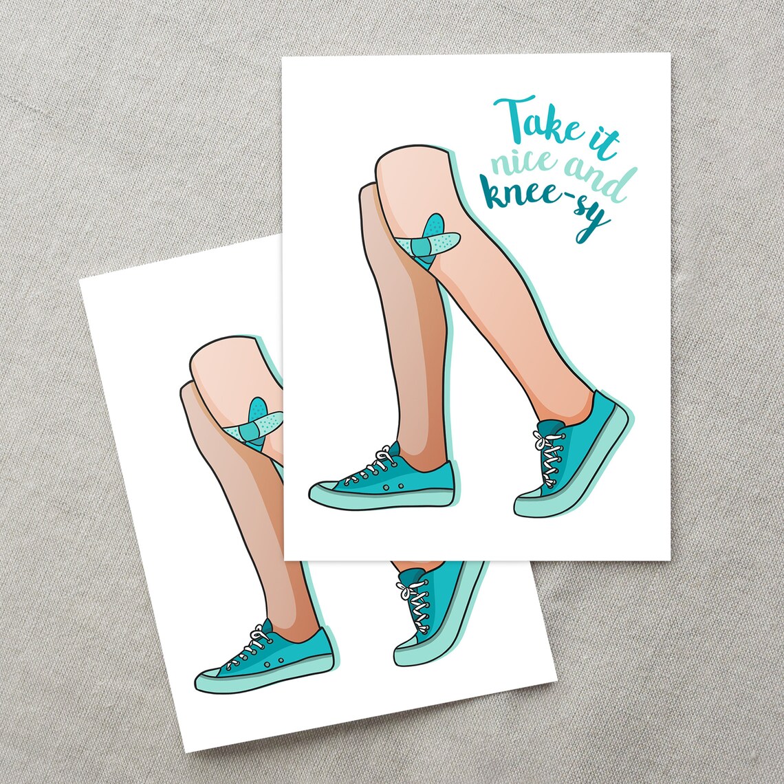 Knee Surgery Card | Knee Replacement Card | Take It Nice and Knee-sy ...