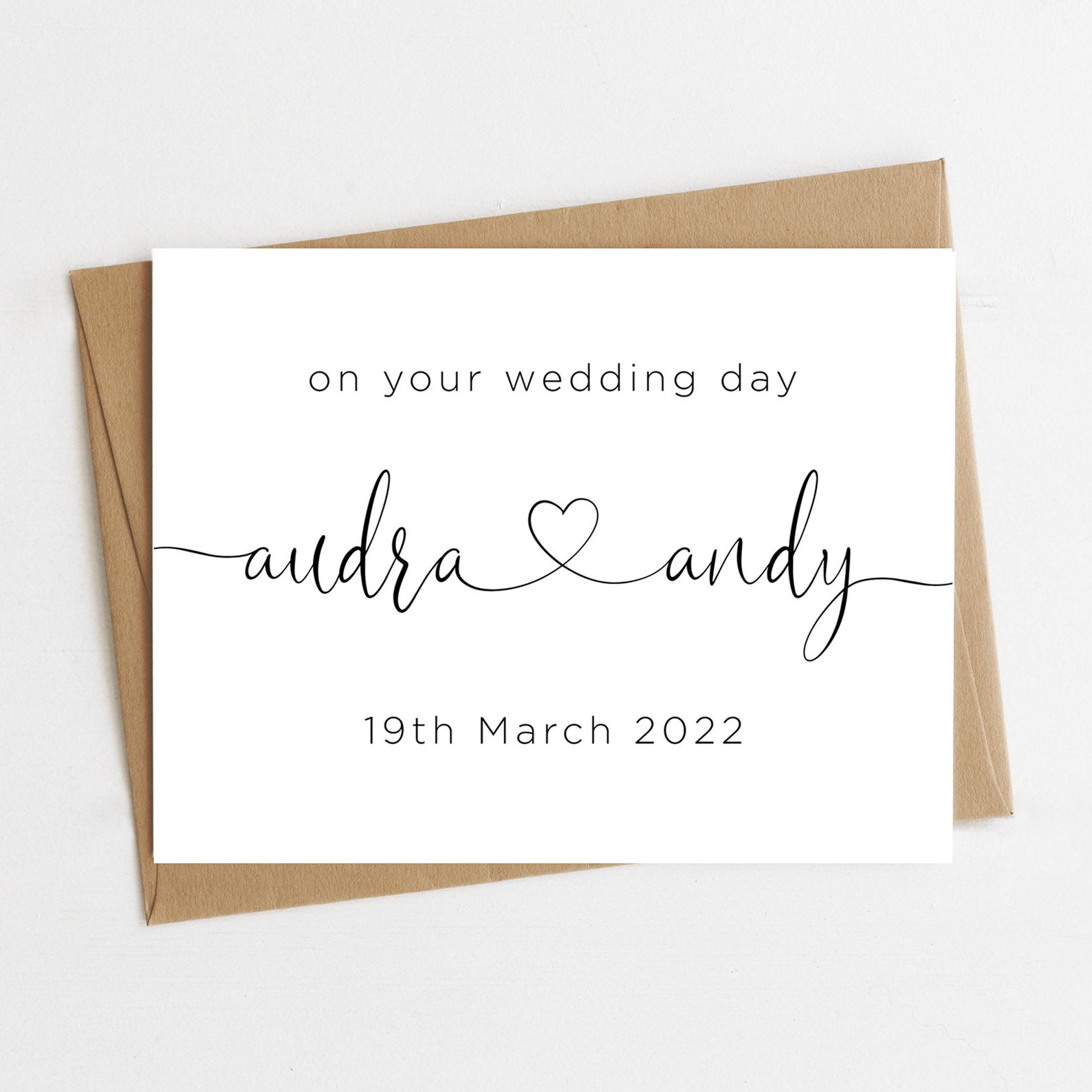 Personalized Wedding Card Custom Congratulations Wedding - Etsy