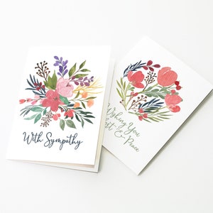 PRINTABLE Sympathy Card Set | Loss Cards | Condolence Cards | Digital ...