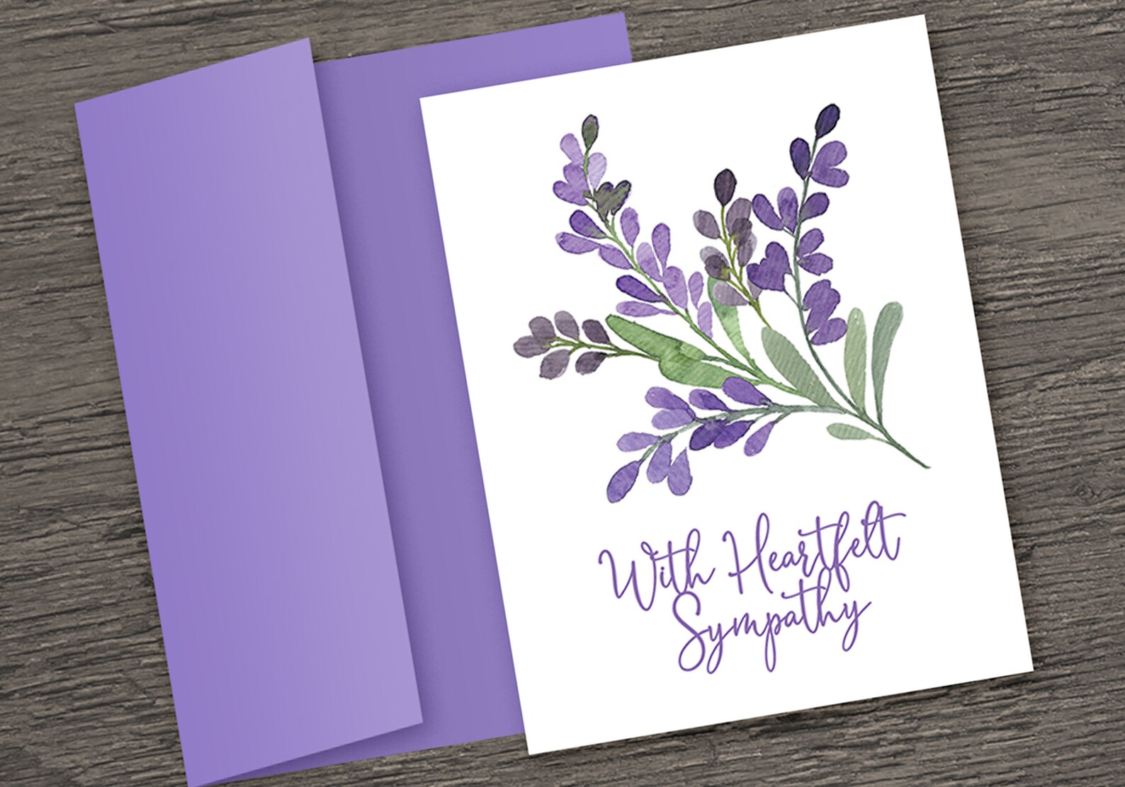 PRINTABLE With Heartfelt Sympathy Card | Condolence Card | Loss Card ...